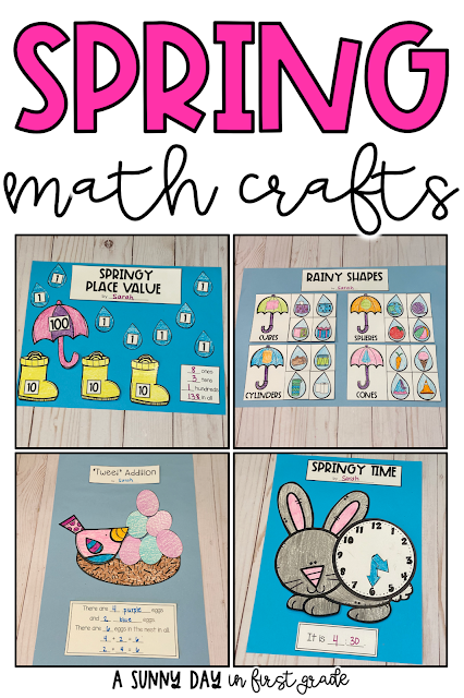 Spring Math Crafts | A Sunny Day in First Grade