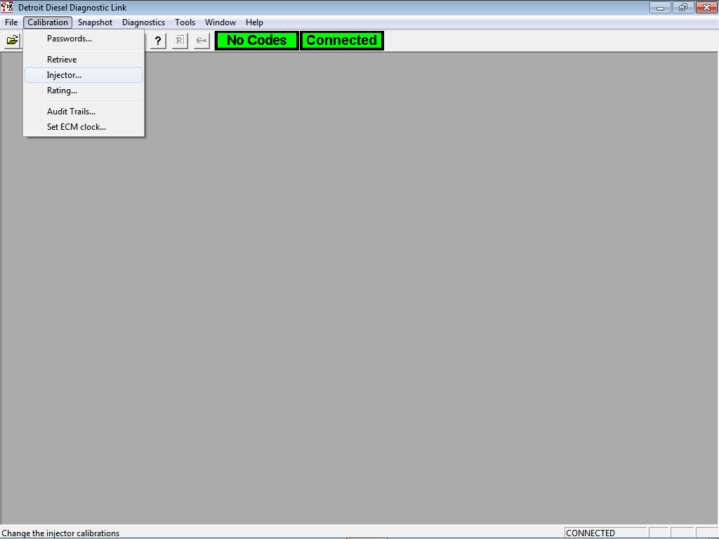 Injector Calibration on Detroit Diesel Diagnostic Link (DDDL) Software ...
