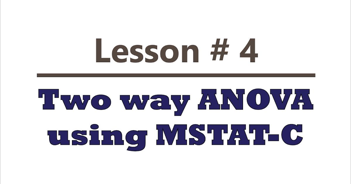 Data analysis | MSTAT-C