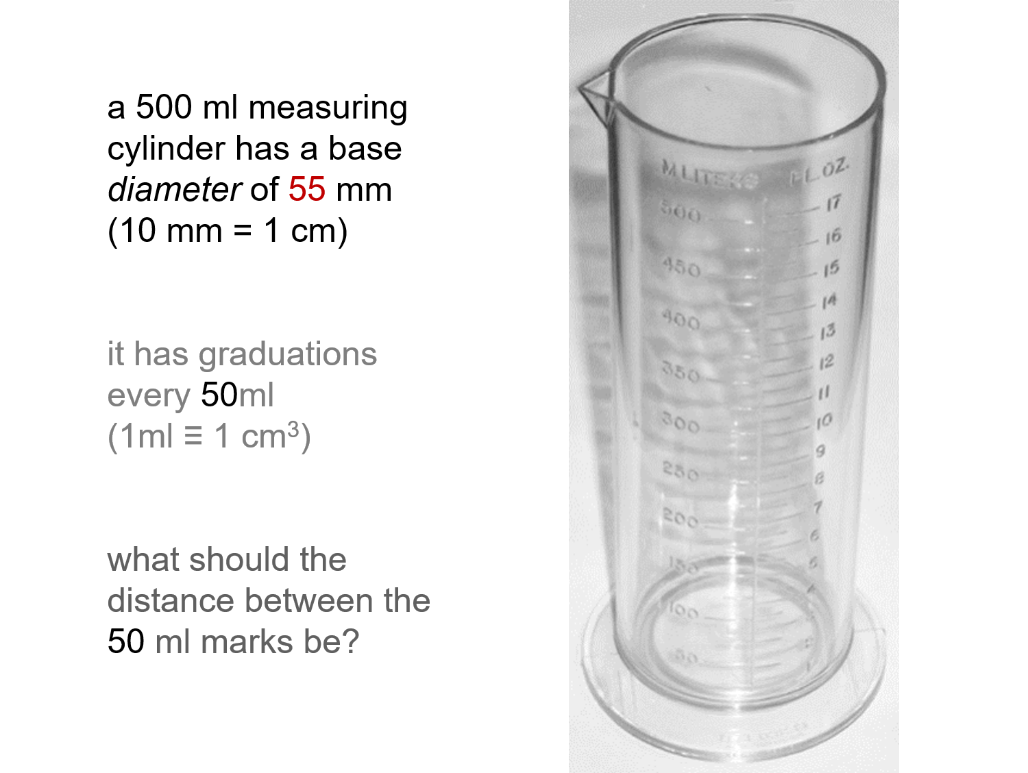 MEDIAN Don Steward mathematics teaching: cylinder volume questions