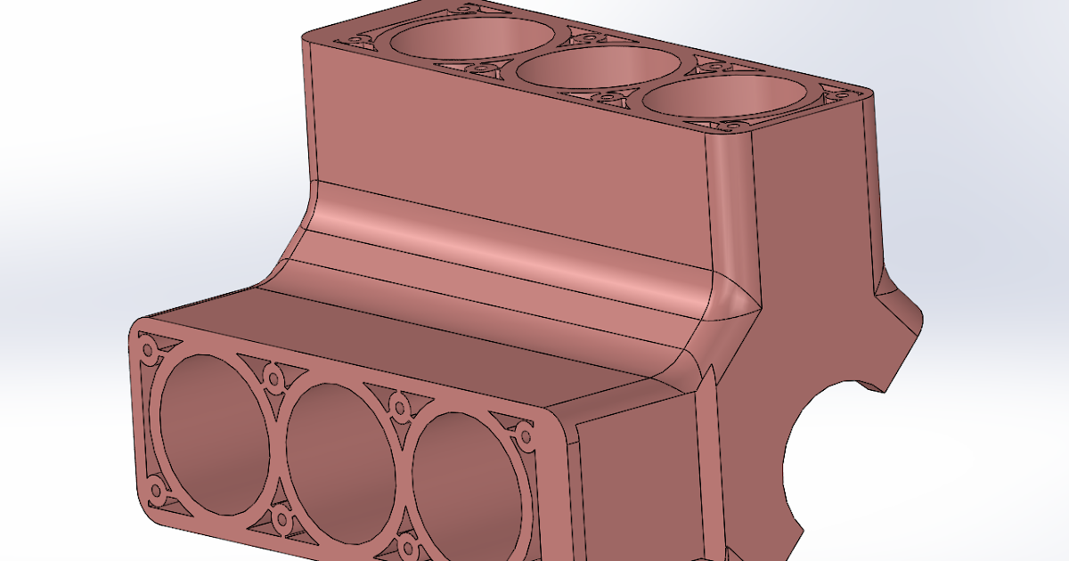 Solidworks DWG (ENGINE BLOCK)