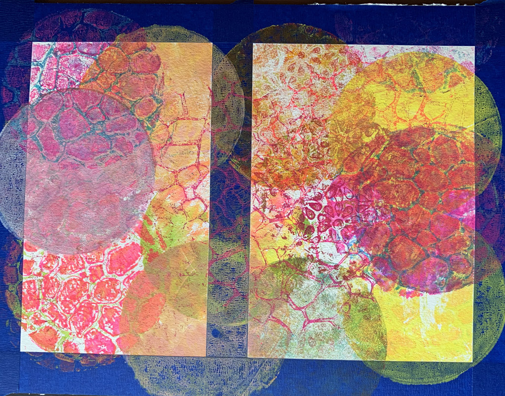 Painting Gel Prints With ZenART Brushes