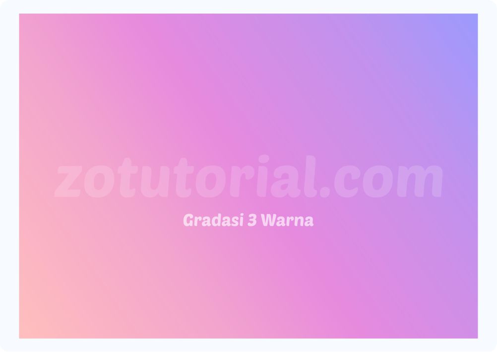 Membuat Backgroud Gradasi 3 Warna di CorelDRAW 2020 - zotutorial