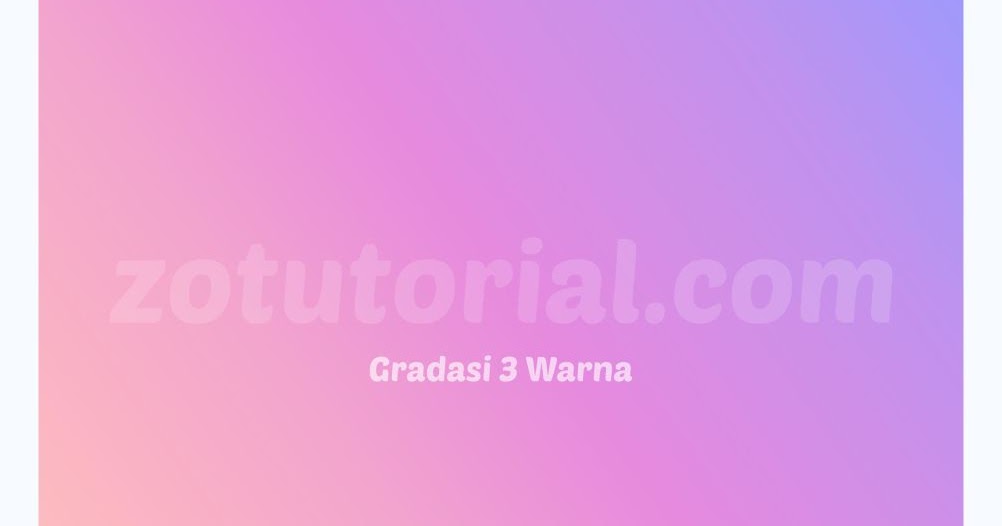 Membuat Backgroud Gradasi 3 Warna di CorelDRAW 2020 - zotutorial