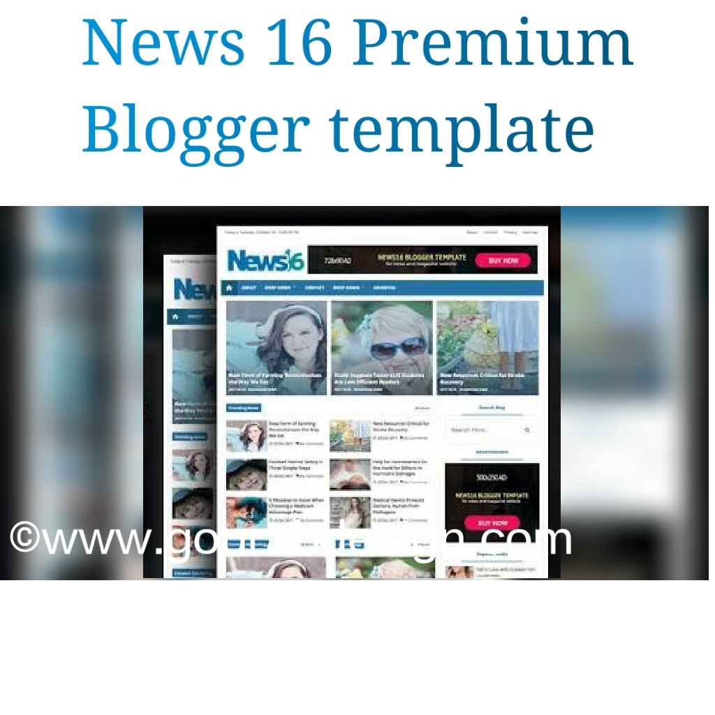 News 16 - Responsive Magazine Blogger Template - Atarashī tenpurēto