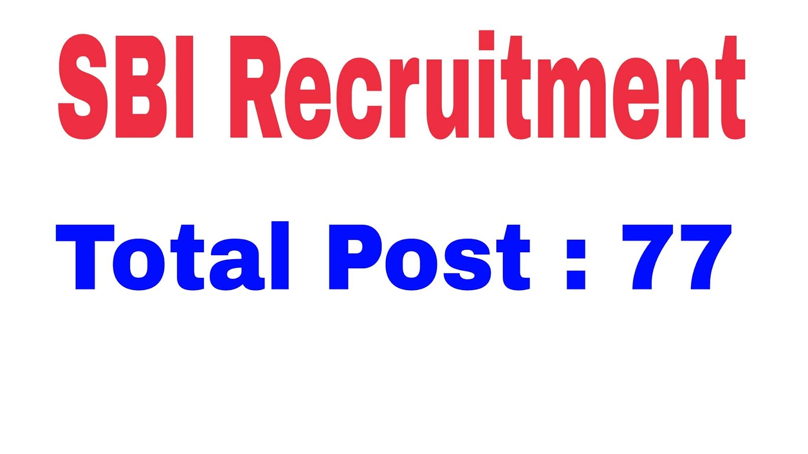 State Bank of India (SBI) Recruitment for Specialist Cadre Officers ...