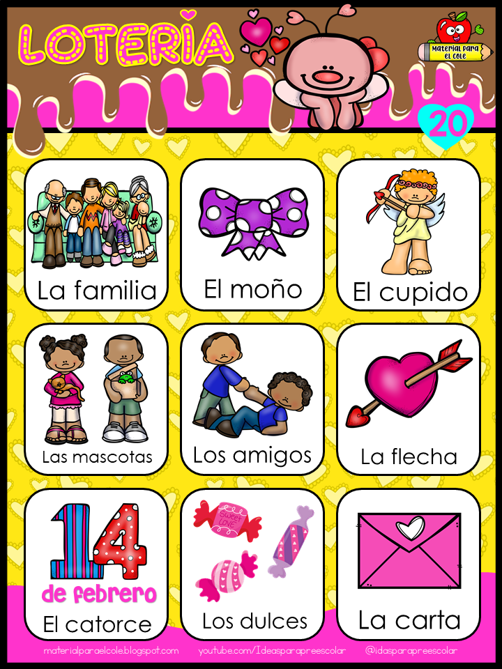 LOTERÍA DE SAN VALENTÍN(14 DE FEBRERO)