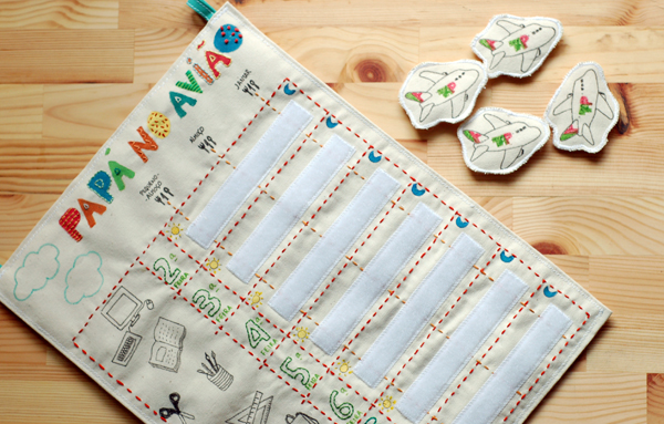 mundo flo: Custom order: fabric wall calendar