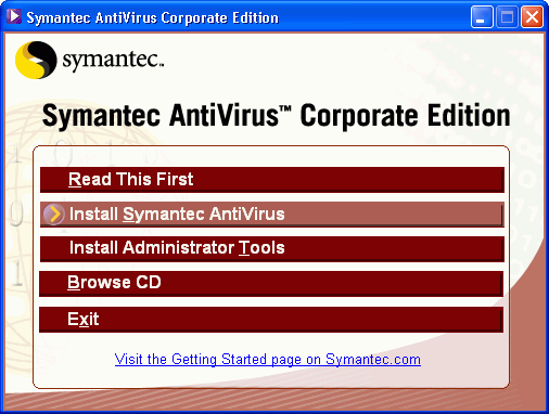 Symantec antivirus corporate edition v10.1.007 : samecen