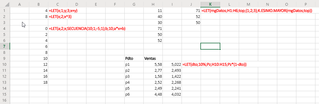 La Función Let En Excel Declarando Variables Excel Foro Un Blog De