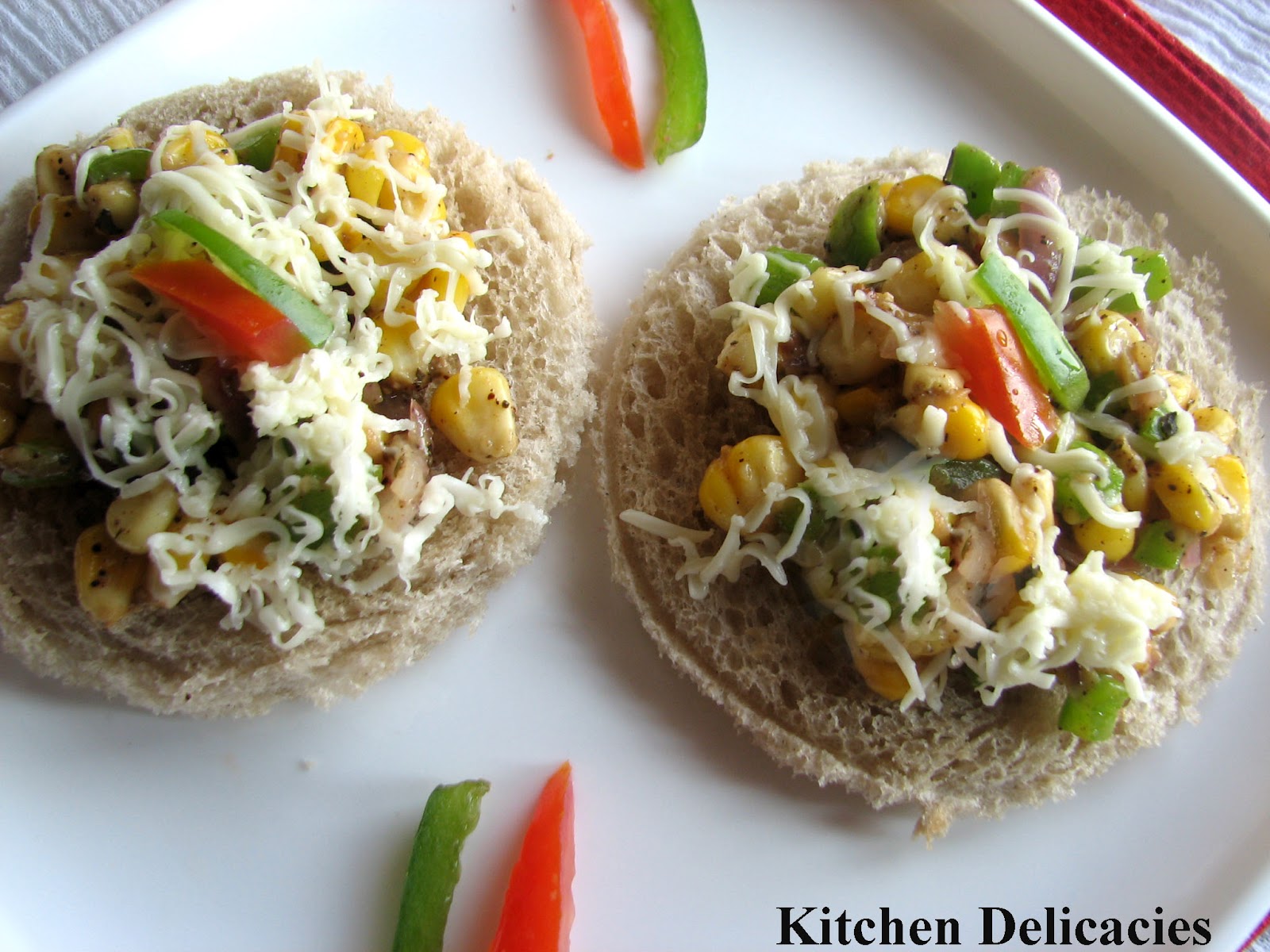 Cheese Corn Canapes | Kitchen Delicacies