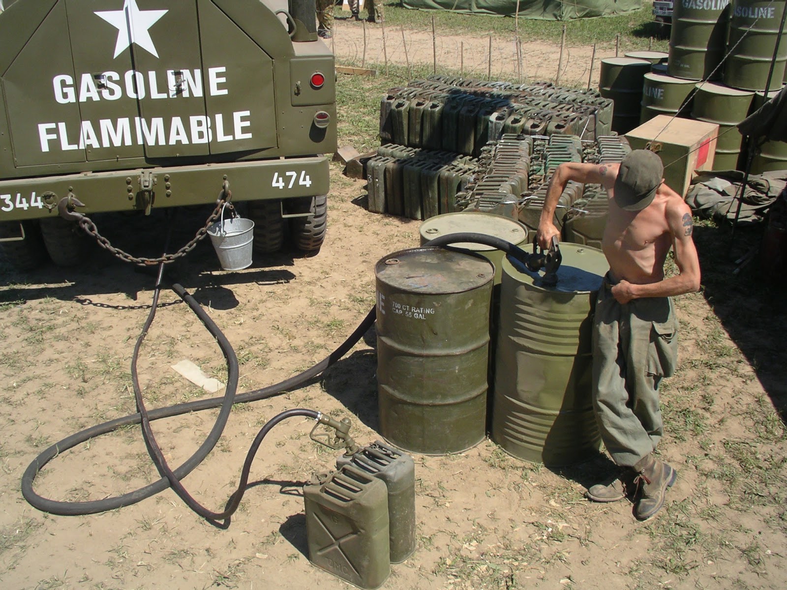 Allied 50 gal fuel drums and crated stores - what colours? - AFV WWII ...