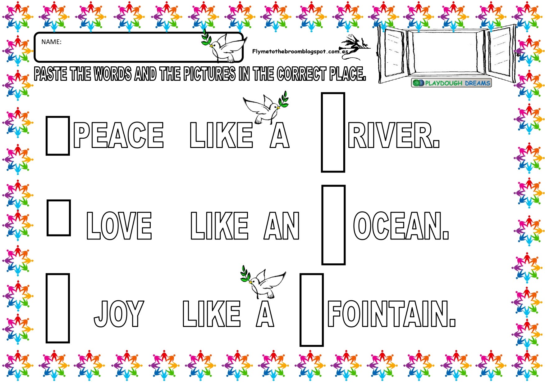 Fly me to the broom: Peace day '21: Peace like a river