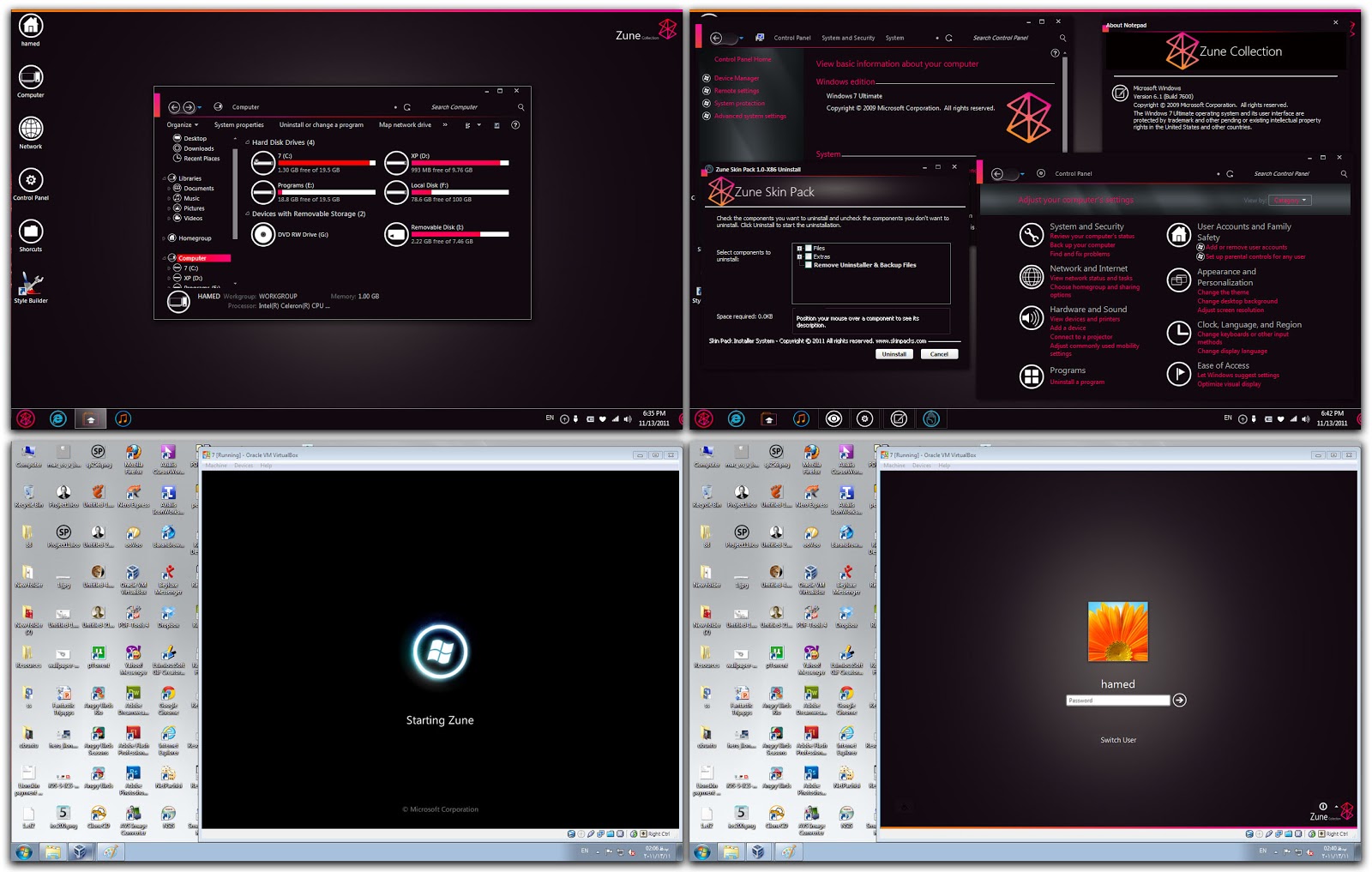 【佈景主題】Dark Zune Skin Pack | 玩樂誌 - Always Play