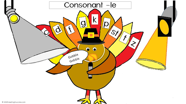Reading2success: Consonant -le Pattern: ble, cle, dle, fle, gle, kle ...