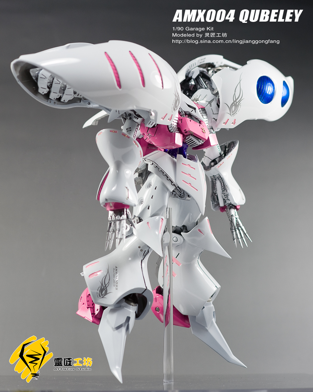 GUNDAM GUY: 1/90 AMX-004 Quebley [Harman Karn Custom] - Garage Kit Build