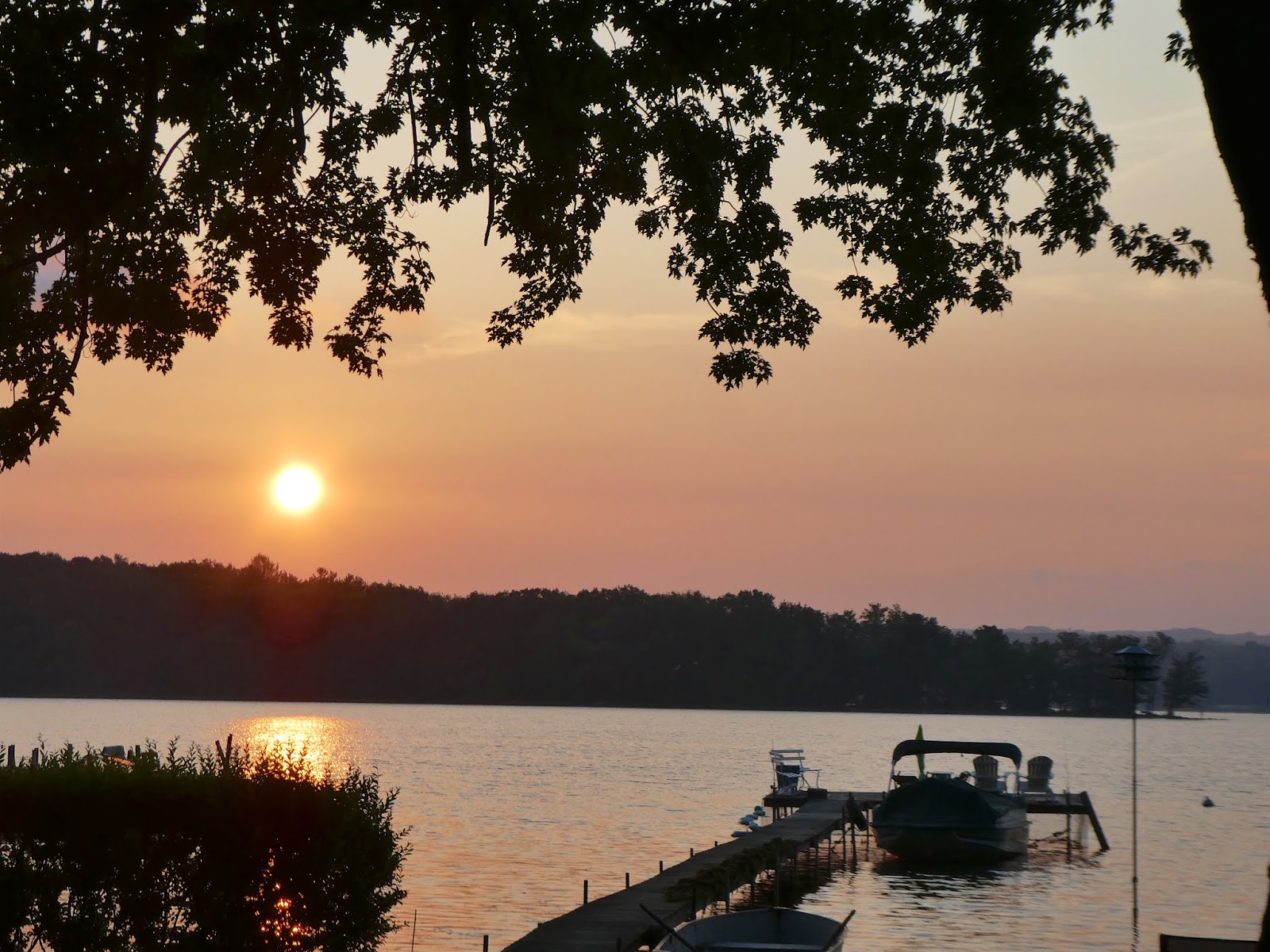 EARLY RISING ON CHAUTAUQUA LAKE: Hazy And Humid Lake Morning