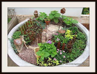 Pink Roses and Teacups: Miniature Home Gardens