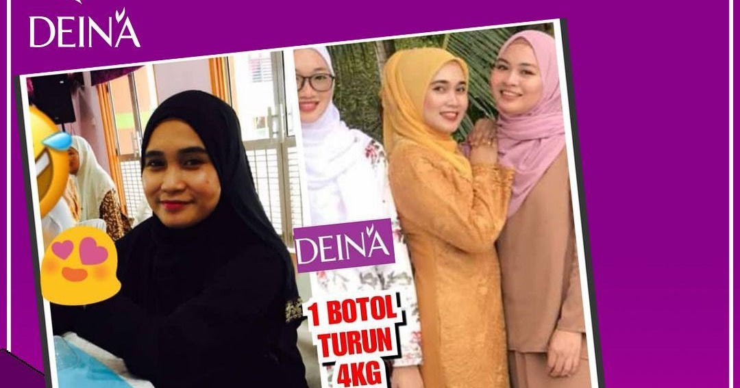 Lepas minum satu botol jus deina turun 4kg