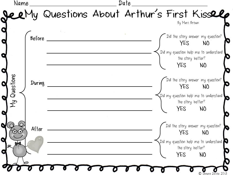 Arthur's First Kiss by Marc Brown - Teaching Ideas | The Picture Book ...