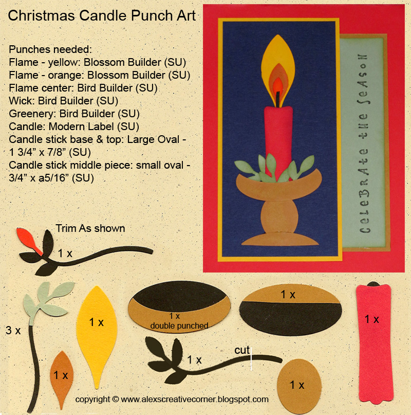 Alex's Creative Corner: Christmas Candle