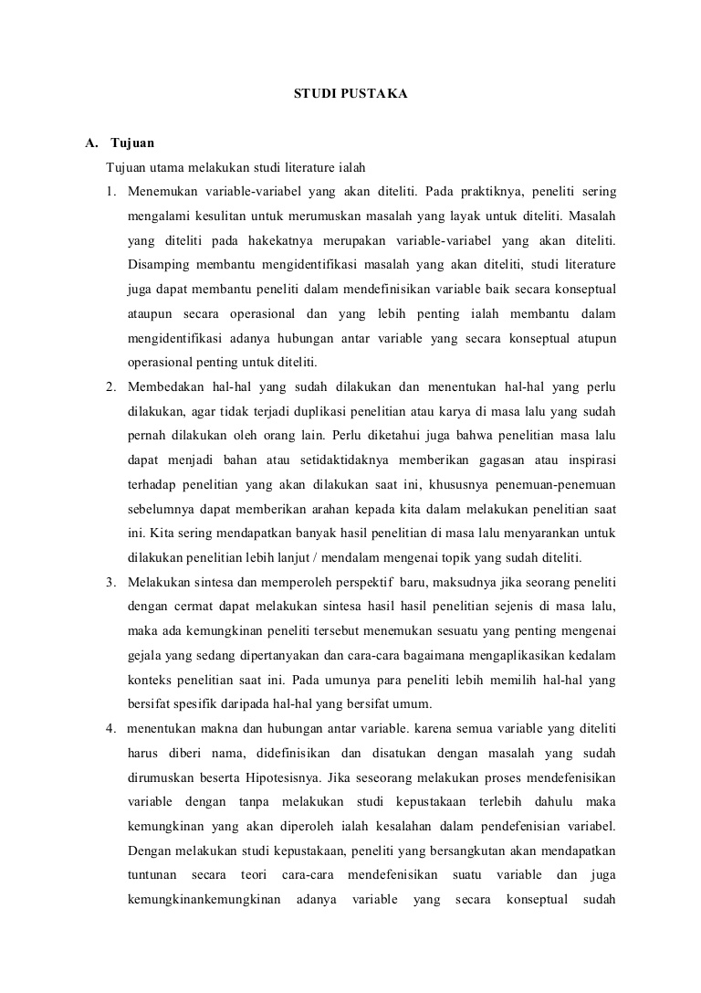studi pustaka adalah - wood scribd indo