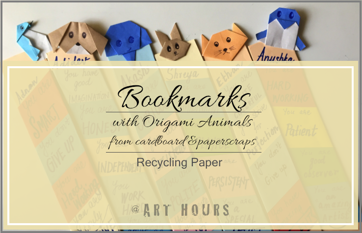ArchGuide: Bookmarks with Origami Animals: Recycling cardboard and ...