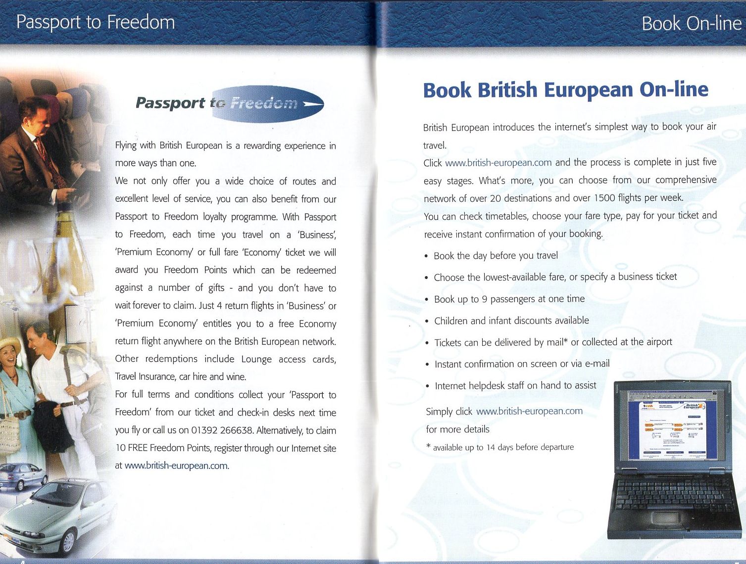 Airline memorabilia: British European (2001/2002)