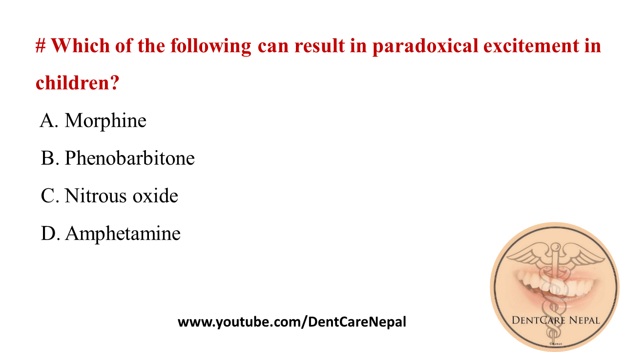 Dentosphere : World of Dentistry: Paradoxical excitement in children
