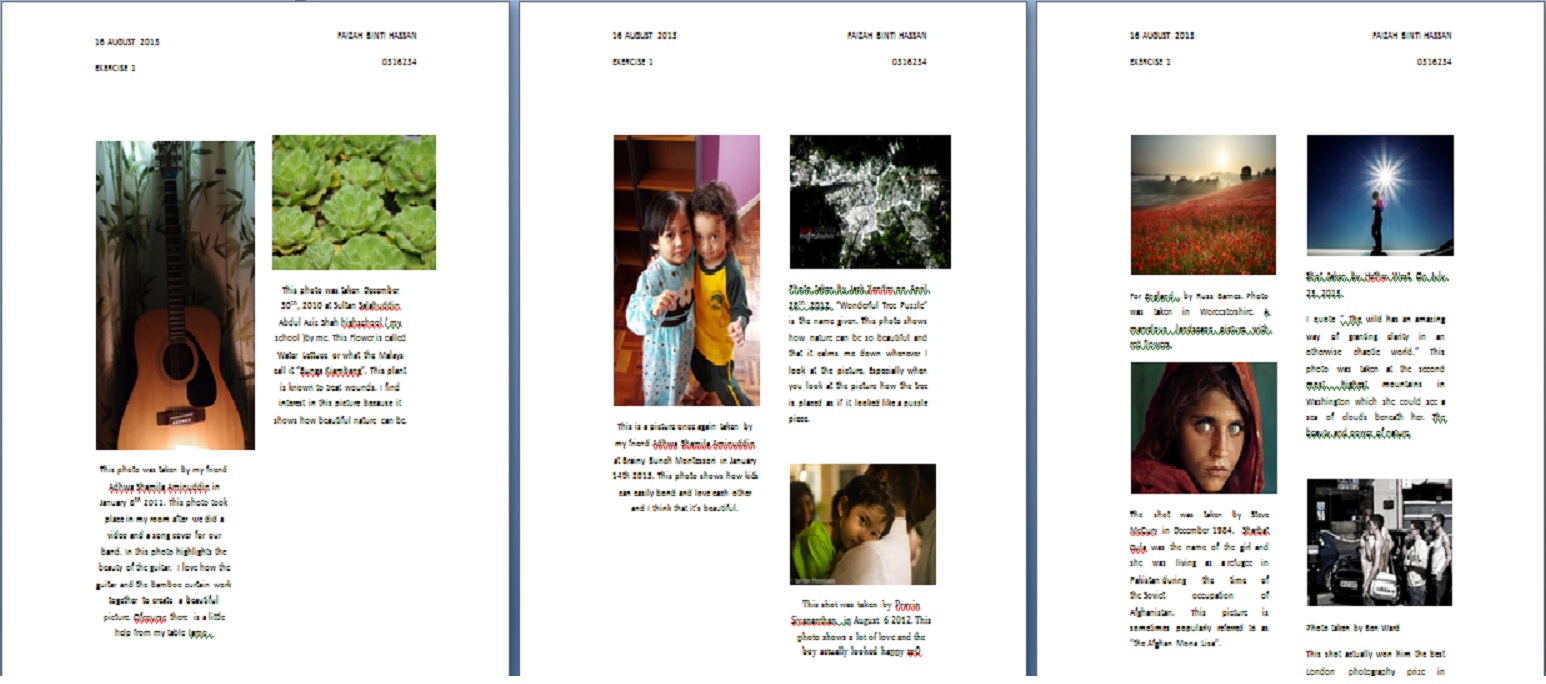 Photography : Photography 1st Assignment