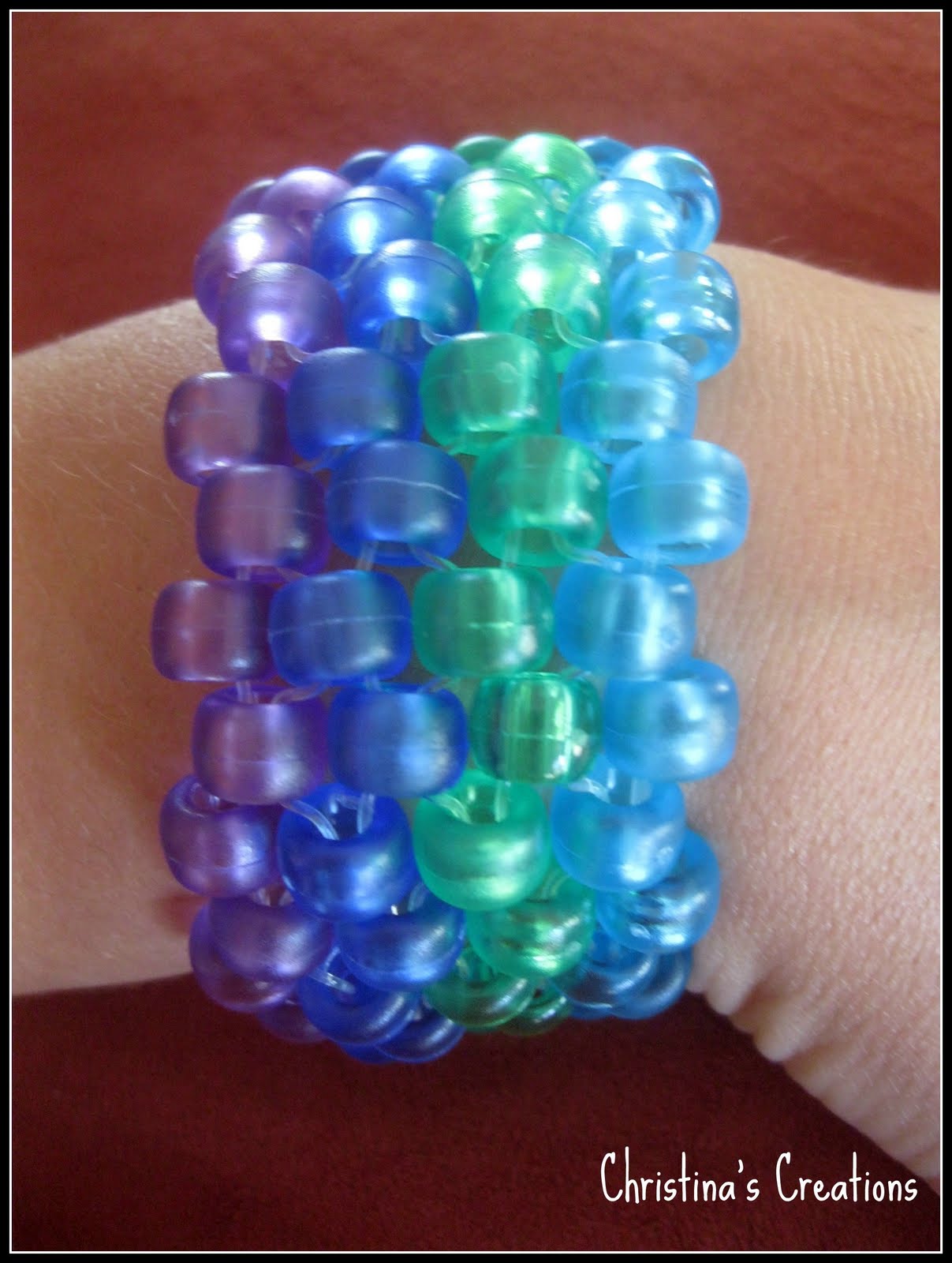 Crissy's Crafts: Horizontal Kandi Bracelet