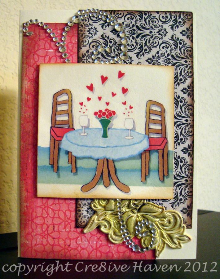 Cre8ive Haven: Handmade card: French Anniversary