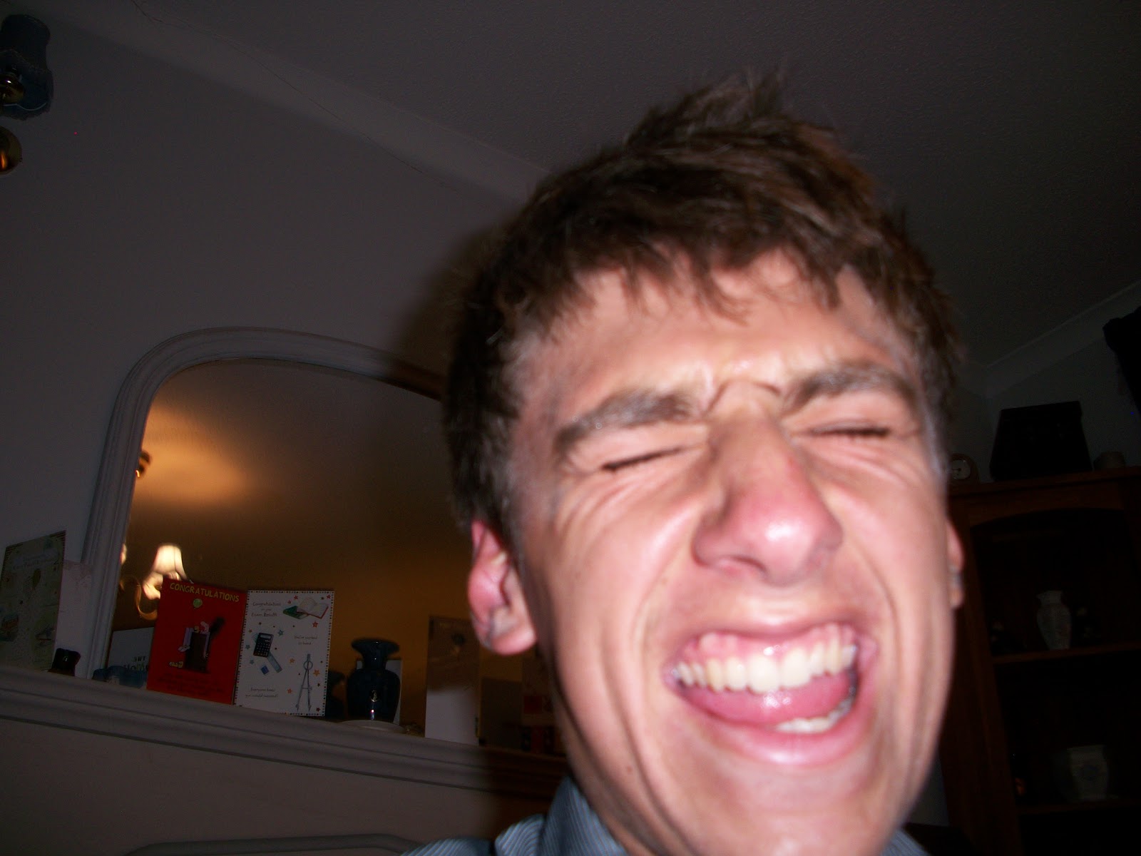 Retard face.: retard face bares teeth