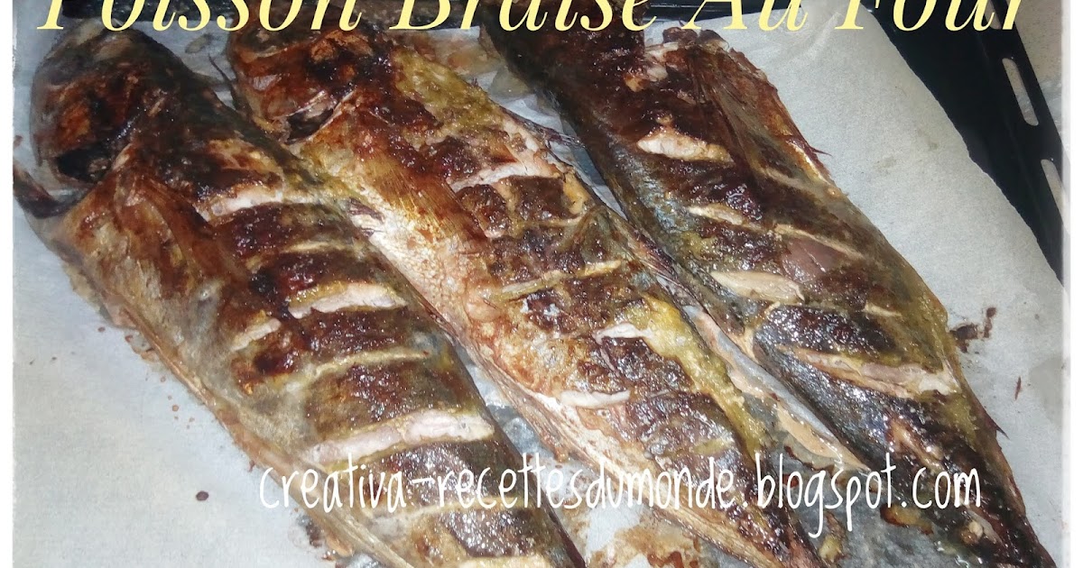 POISSON BRAISE À LA CAMEROUNAISE (Au Four)