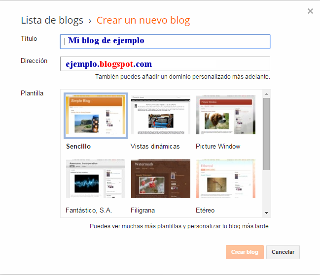 Creación de una página web con Blogger (1): estructura de un blog ...