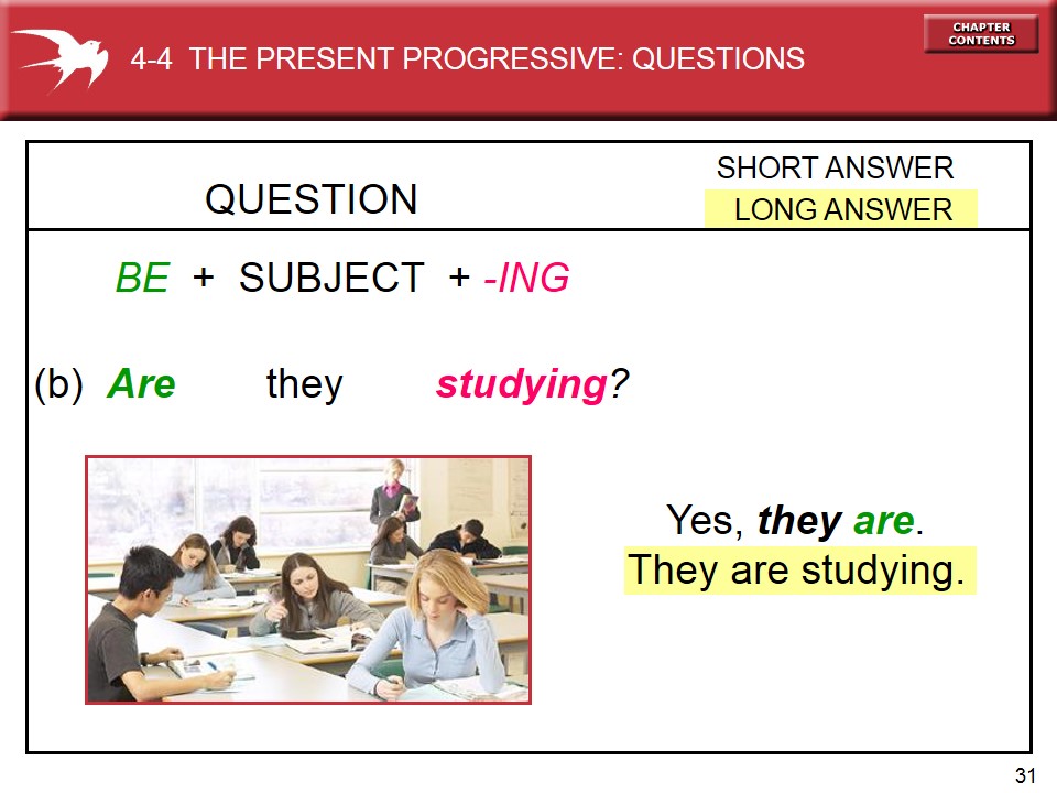 Grammar Structures: Present Continuous 2
