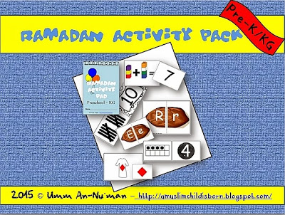 Iman's Home-School: Pre-School Ramadan Activity Pack