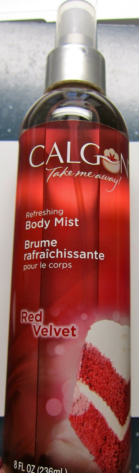 Panda loves polish: Calgon Refreshing Body Mist- Red Velvet