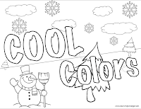 Creativity in Connecticut: Warm and Cool Color Family Coloring Pages