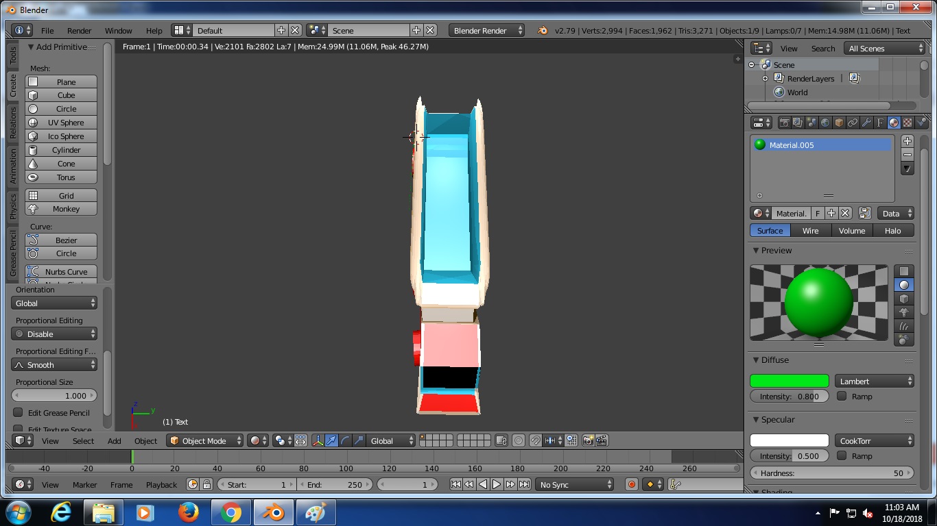 TEDI MM B *blog*: Tugas 2 Dasar Animasi 3D : Buatlah Objek Primitiv ...