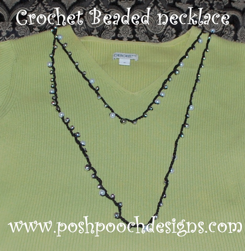 Posh Pooch Designs : Crochet Beaded Necklace with Lizbeth Thread | Posh ...