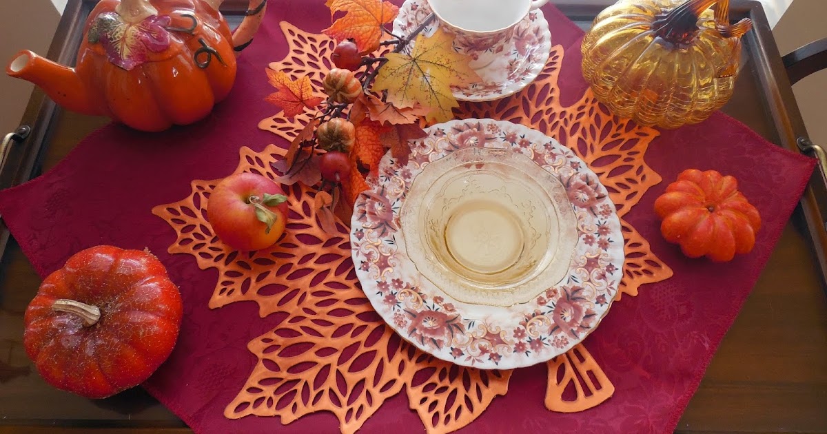Teatime Journeys: September Tea Cart Welcoming Fall