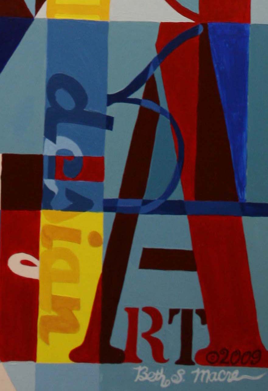 Mrs. Macre's Art Class: Update on Abstract Letter Designs