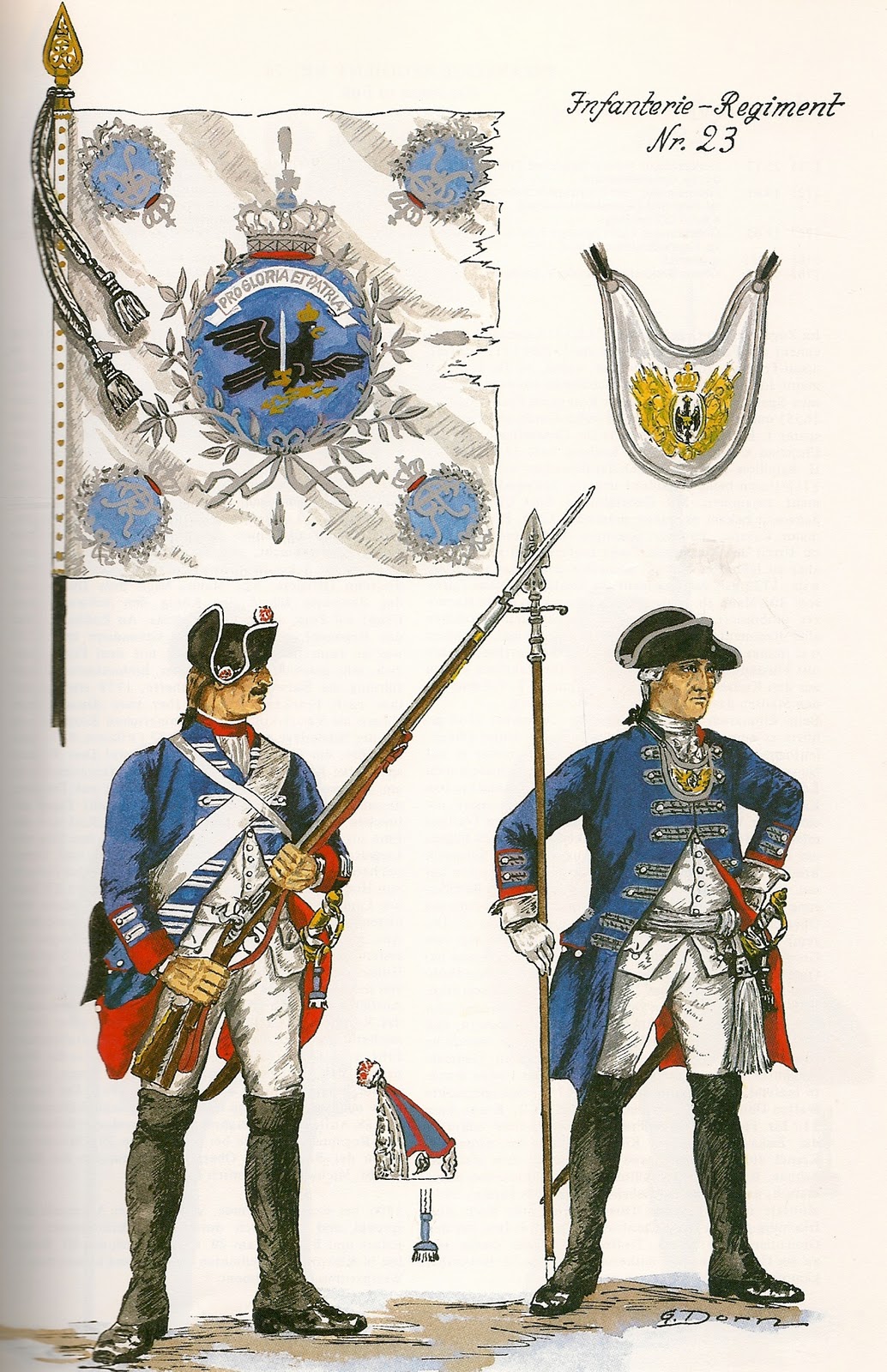 Prussia; Infantry Regiment Nr.23, c.1750 by G.Donn | Federico el grande ...