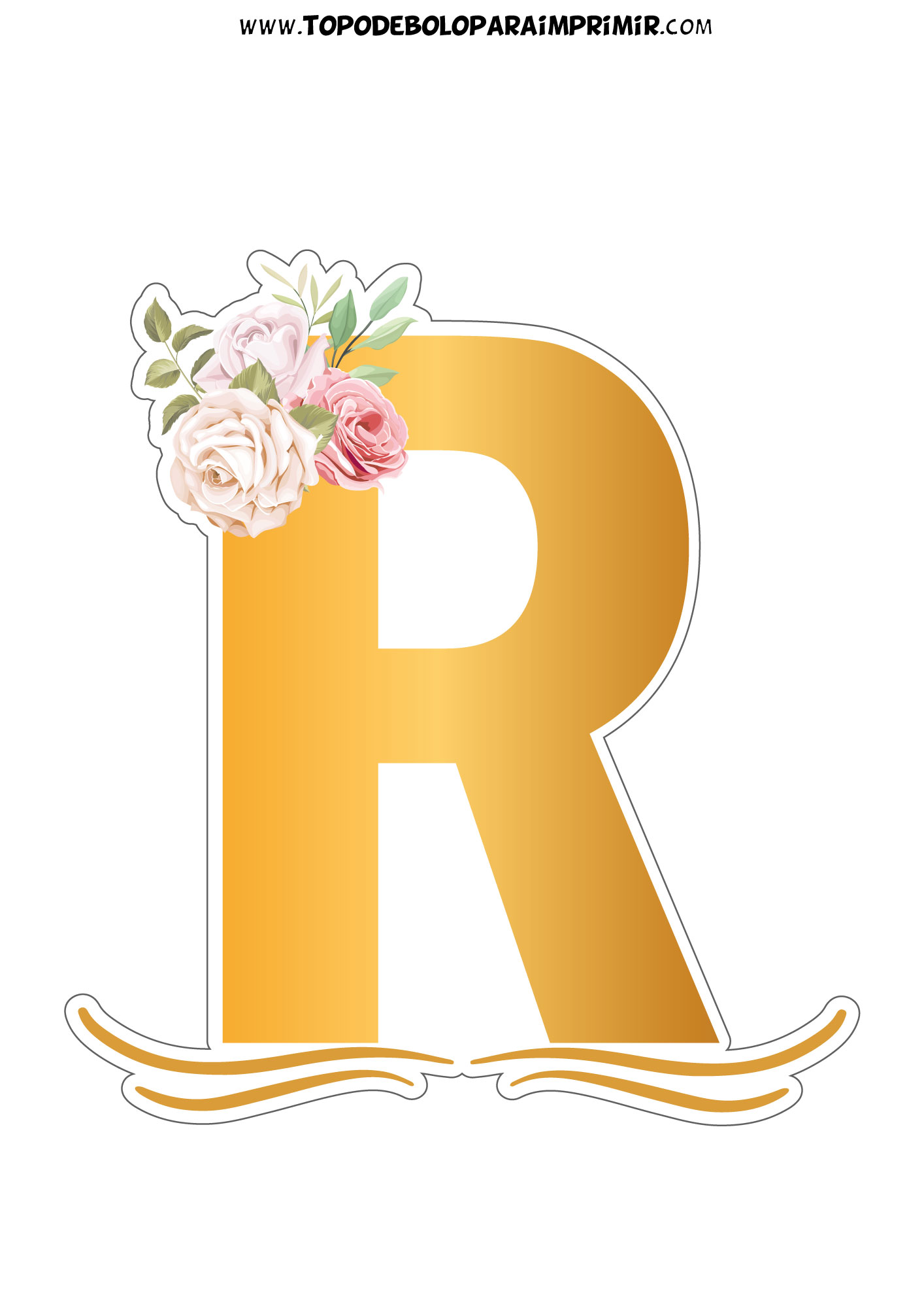 Letras R Para Imprimir - BRAINCP