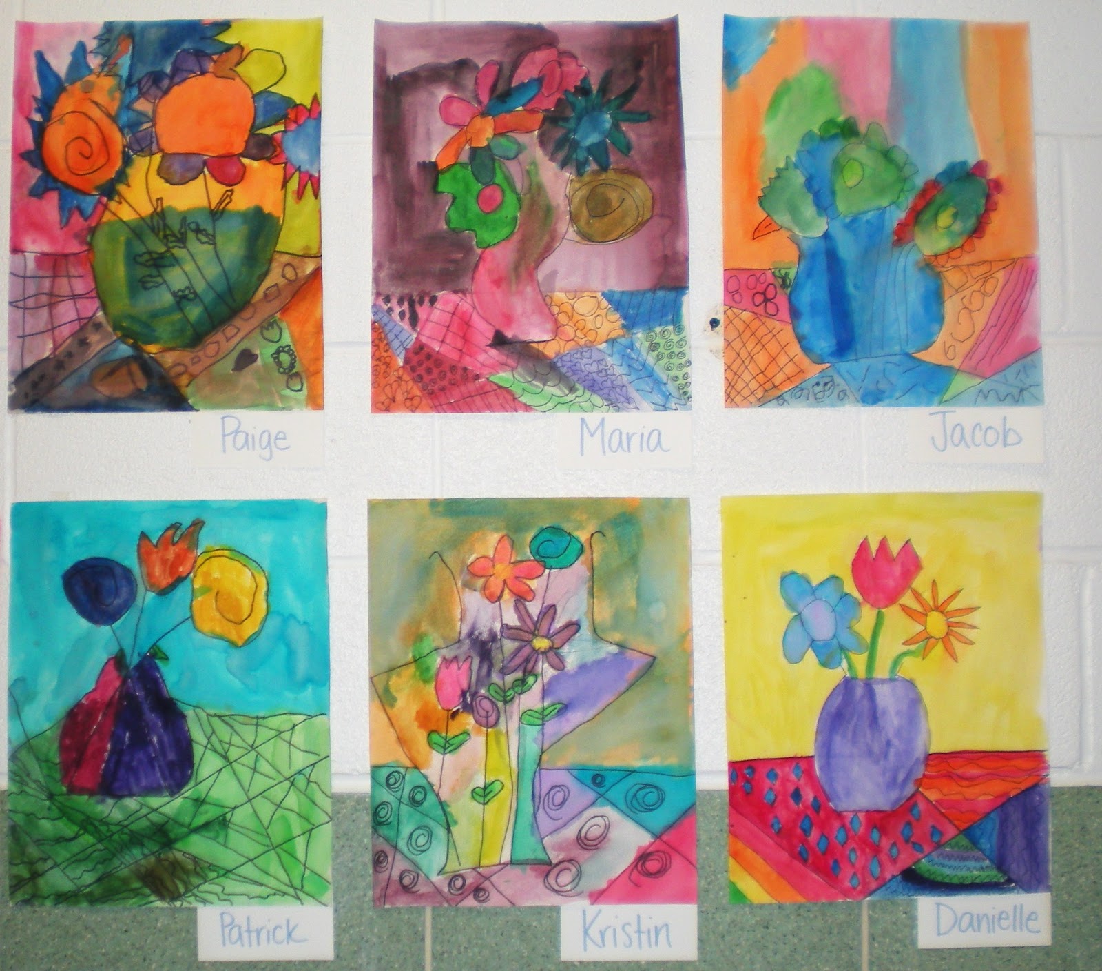 Miss M's Art Room: 2nd Grade Britto Inspired Still Life
