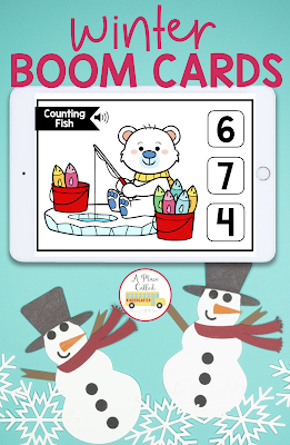 A Place Called Kindergarten: Winter Themed Kindergarten Digital Boom Cards