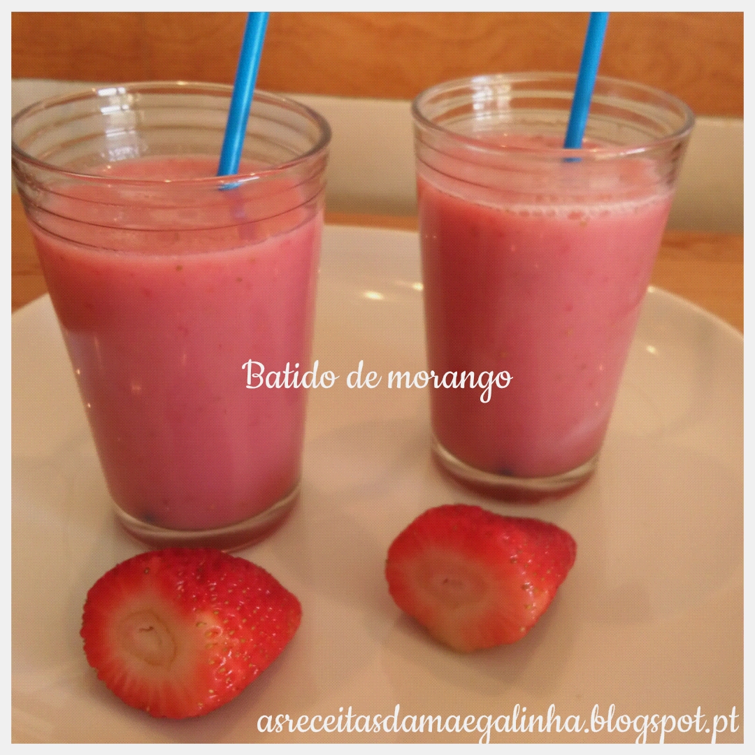 BATIDO DE MORANGO SEM LEITE