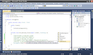 "EL HUGUITO": Messagebox en C#