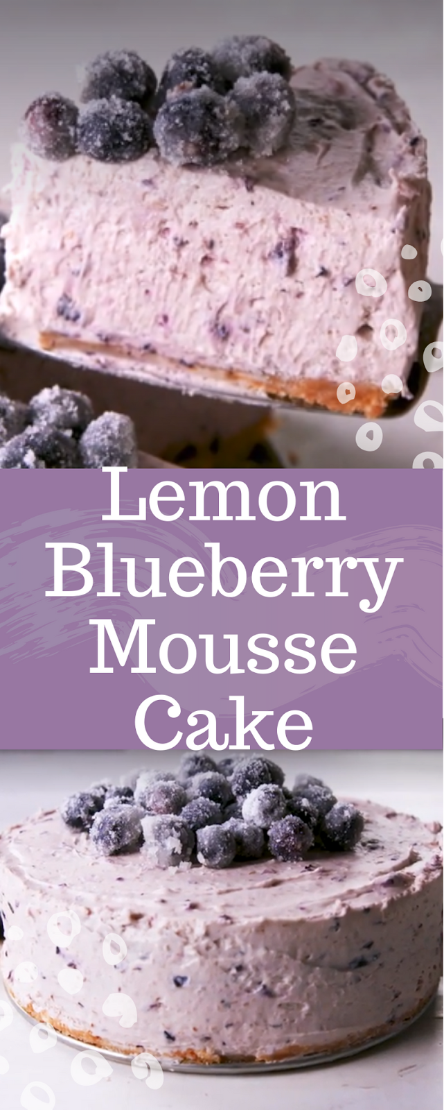 Lemon Blueberry Mousse Cake - Raihan Chef